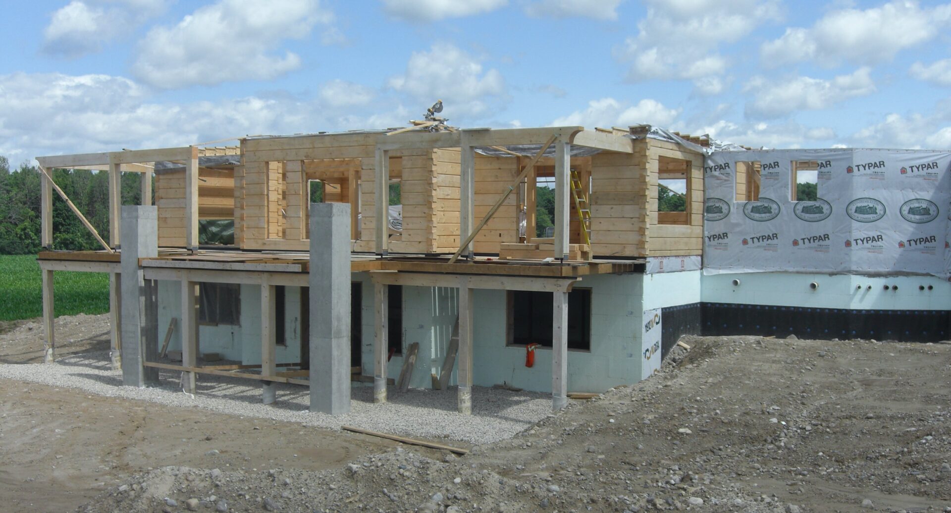 Log Home Foundation Options: Take Your Pick - 1867 Confederation Log ...